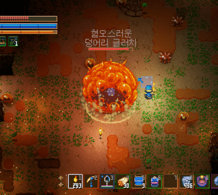 코어키퍼(CoreKeeper) 초반 보스 3종 공략법 - 방구석걸리버